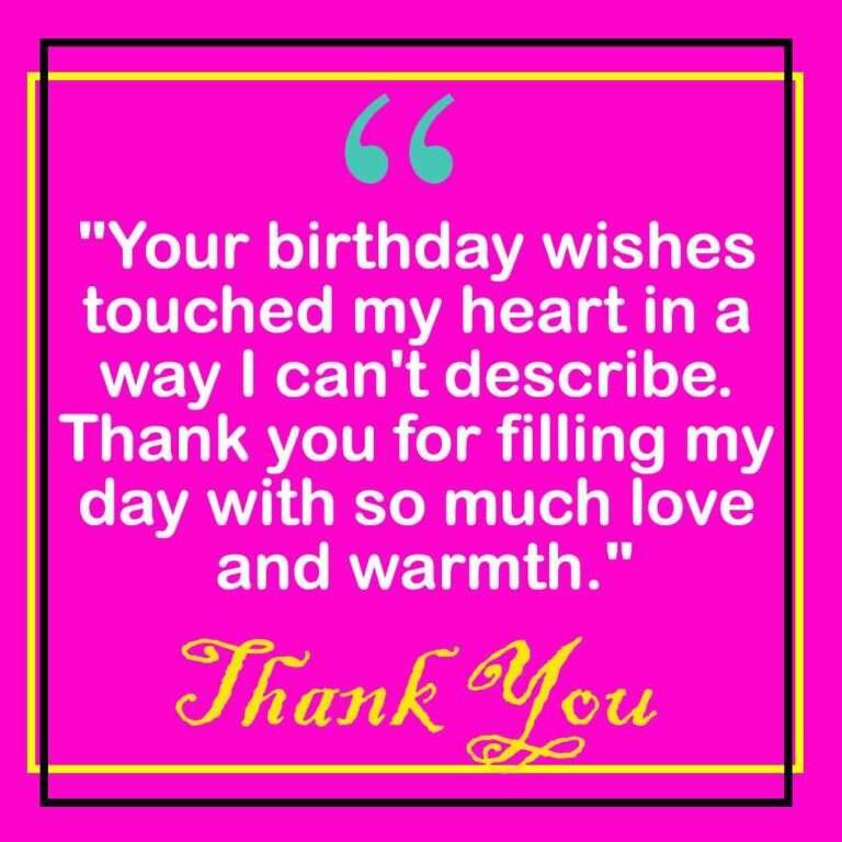 Emotional Thank You Messages For Birthday Wishes