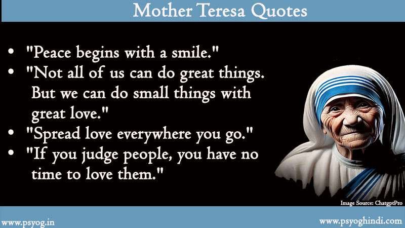 Mother Teresa Quotes on Kindness, Love, Humanity, & Service